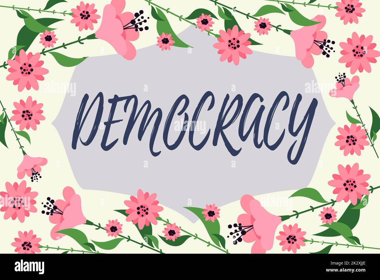 Conceptual display Democracy. Internet Concept freedom of the showing ...