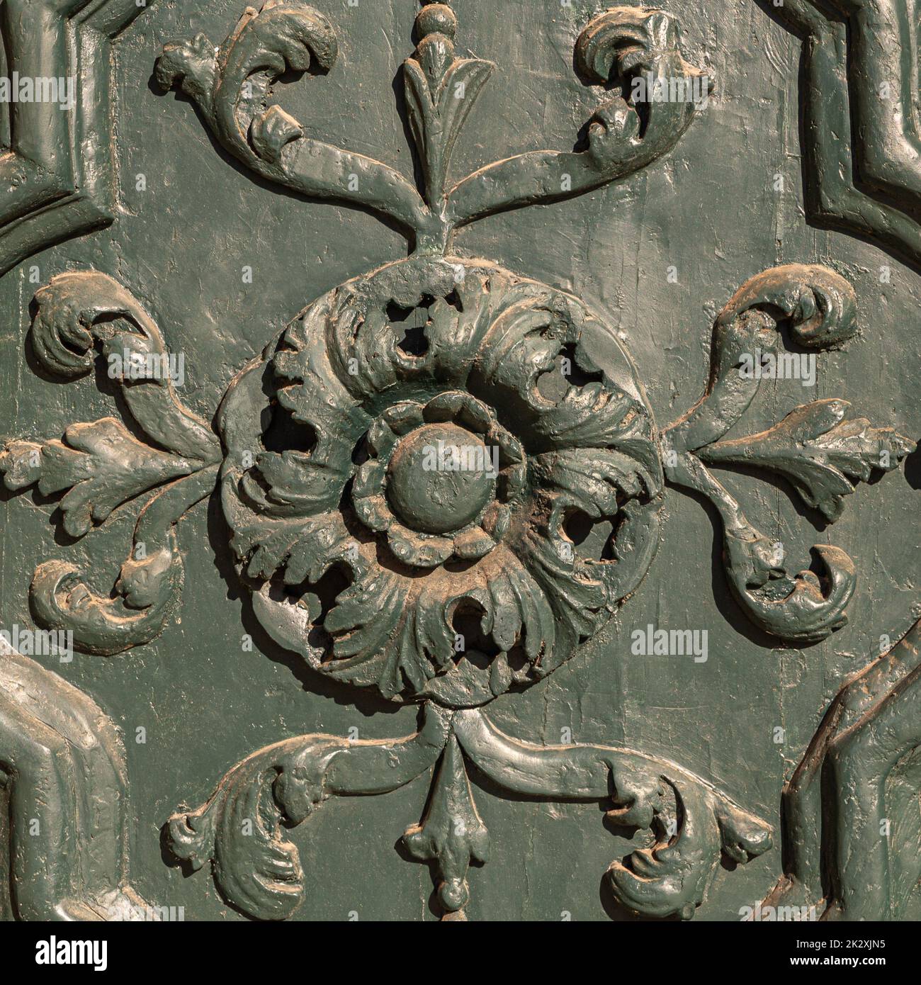 ancient Sicilian baroque doors Stock Photo - Alamy