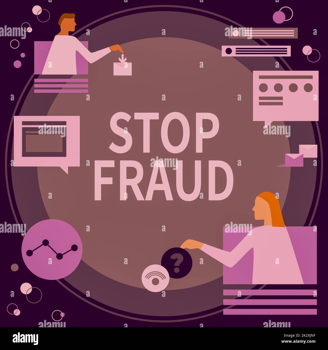 Inspiration showing sign Stop Fraud. Business idea campaign advices ...