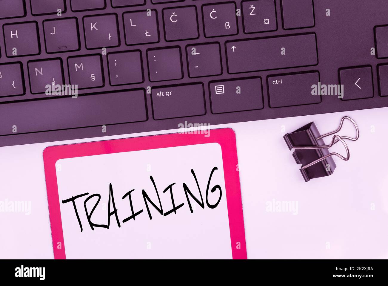 Handwriting text Training. Word for An activity occurred when starting ...