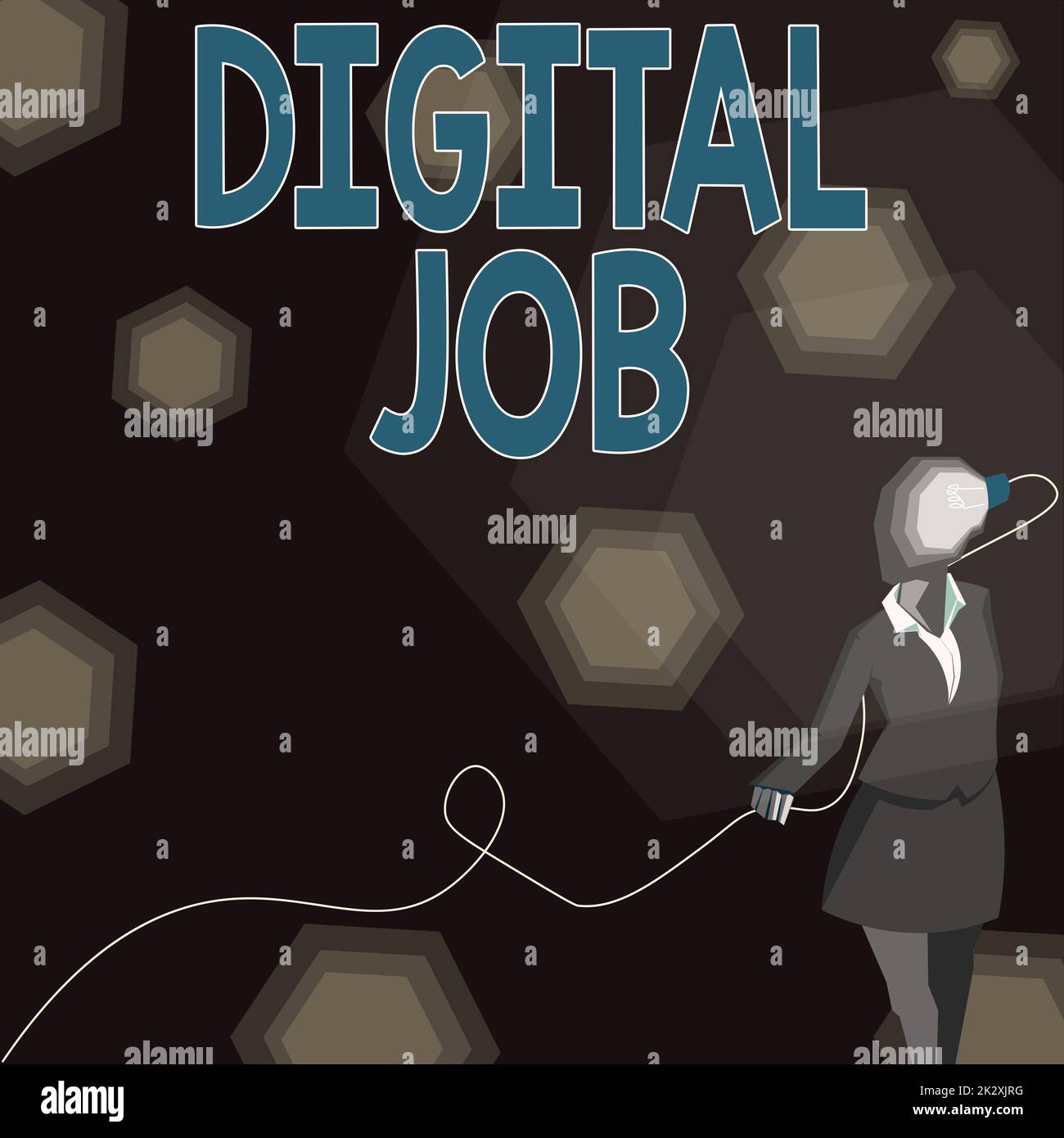 Sign displaying Digital Job. Word for get paid task done through ...