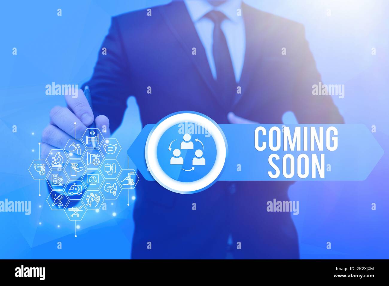 Conceptual caption Coming Soon. Conceptual photo something is going to ...