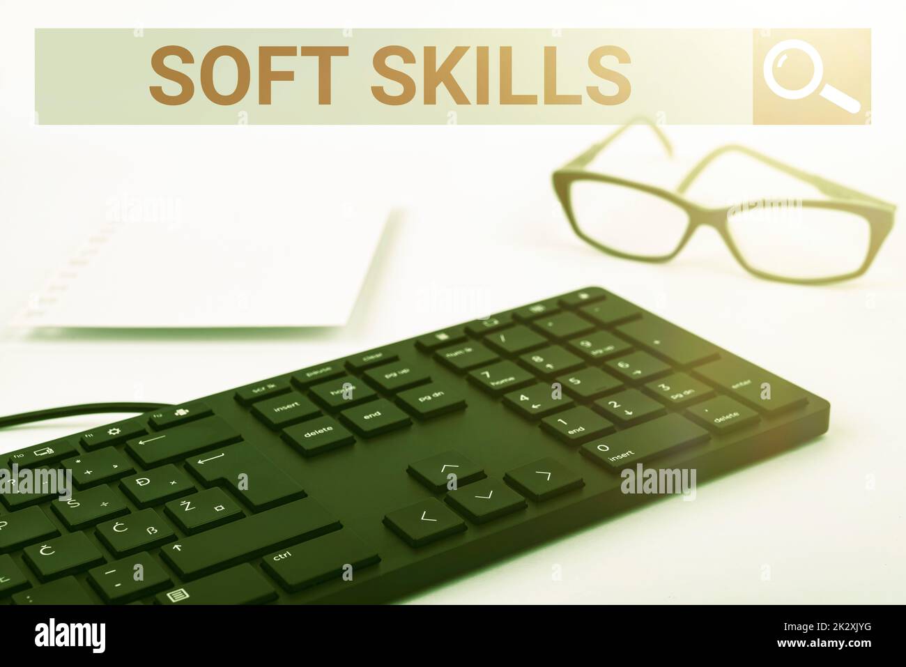 Text sign showing Soft Skills. Word for personal attribute enable ...