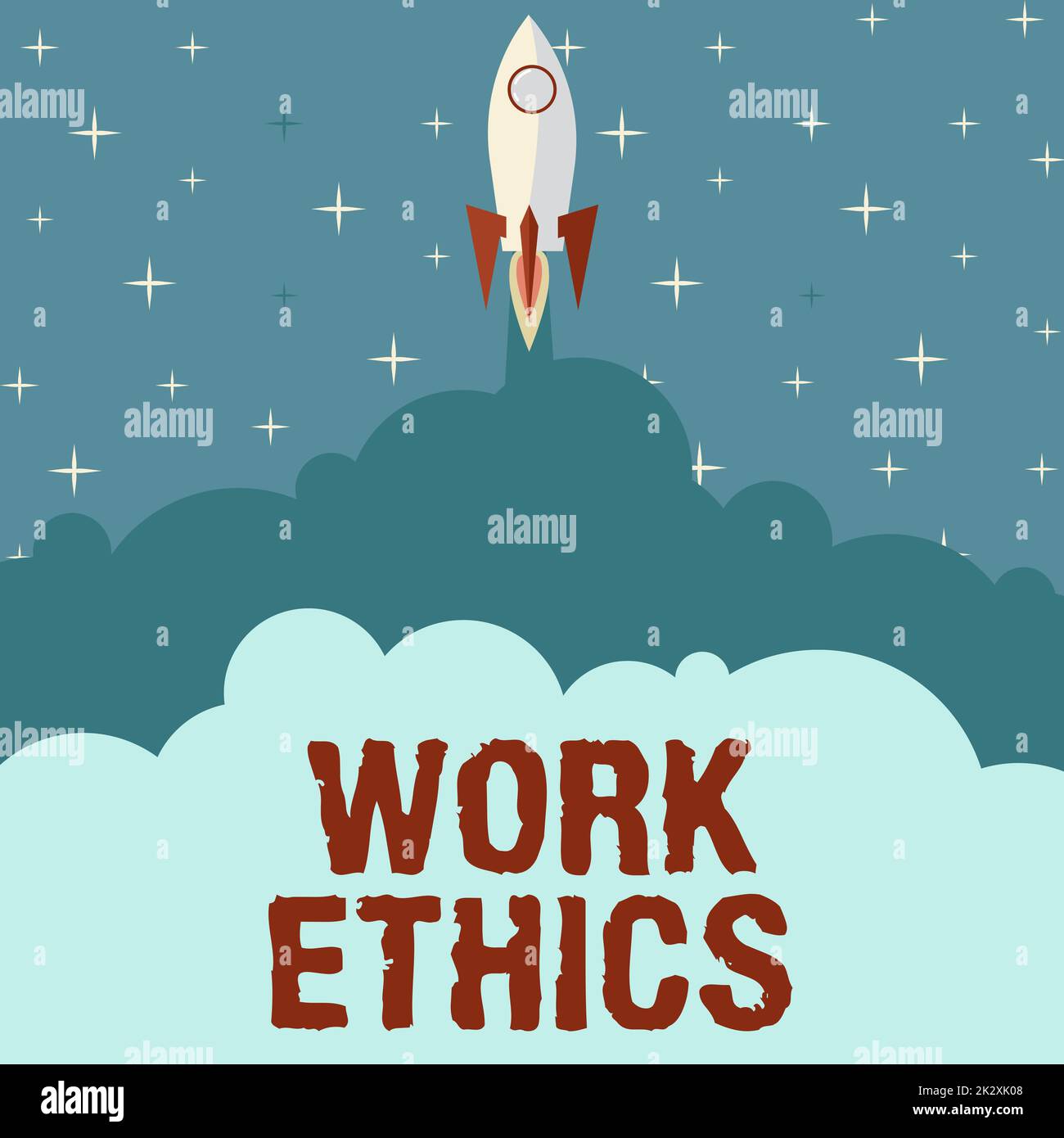 Handwriting text Work Ethics. Word Written on A set of values centered ...