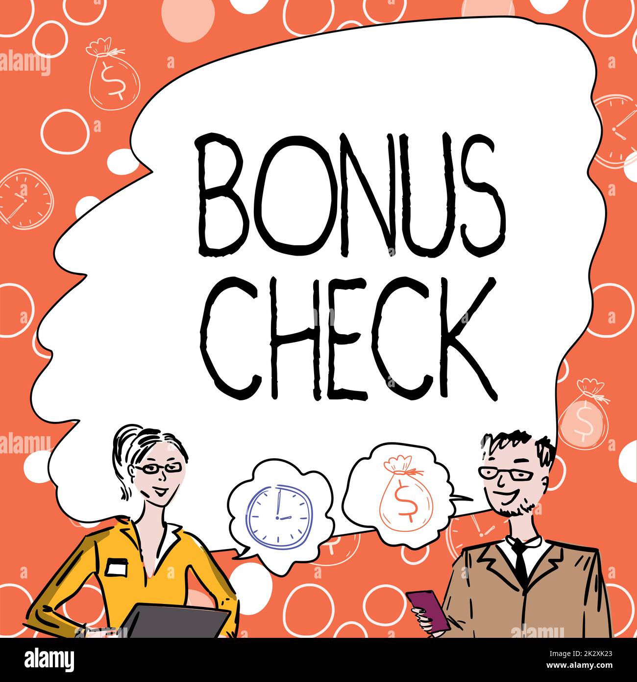 Sign displaying Bonus Check. Internet Concept something in addition to ...