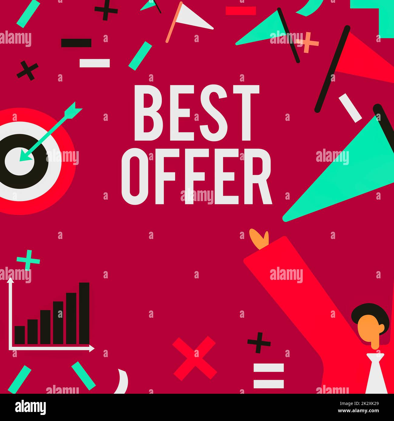 Text caption presenting Best Offer. Word for To convince someone by ...