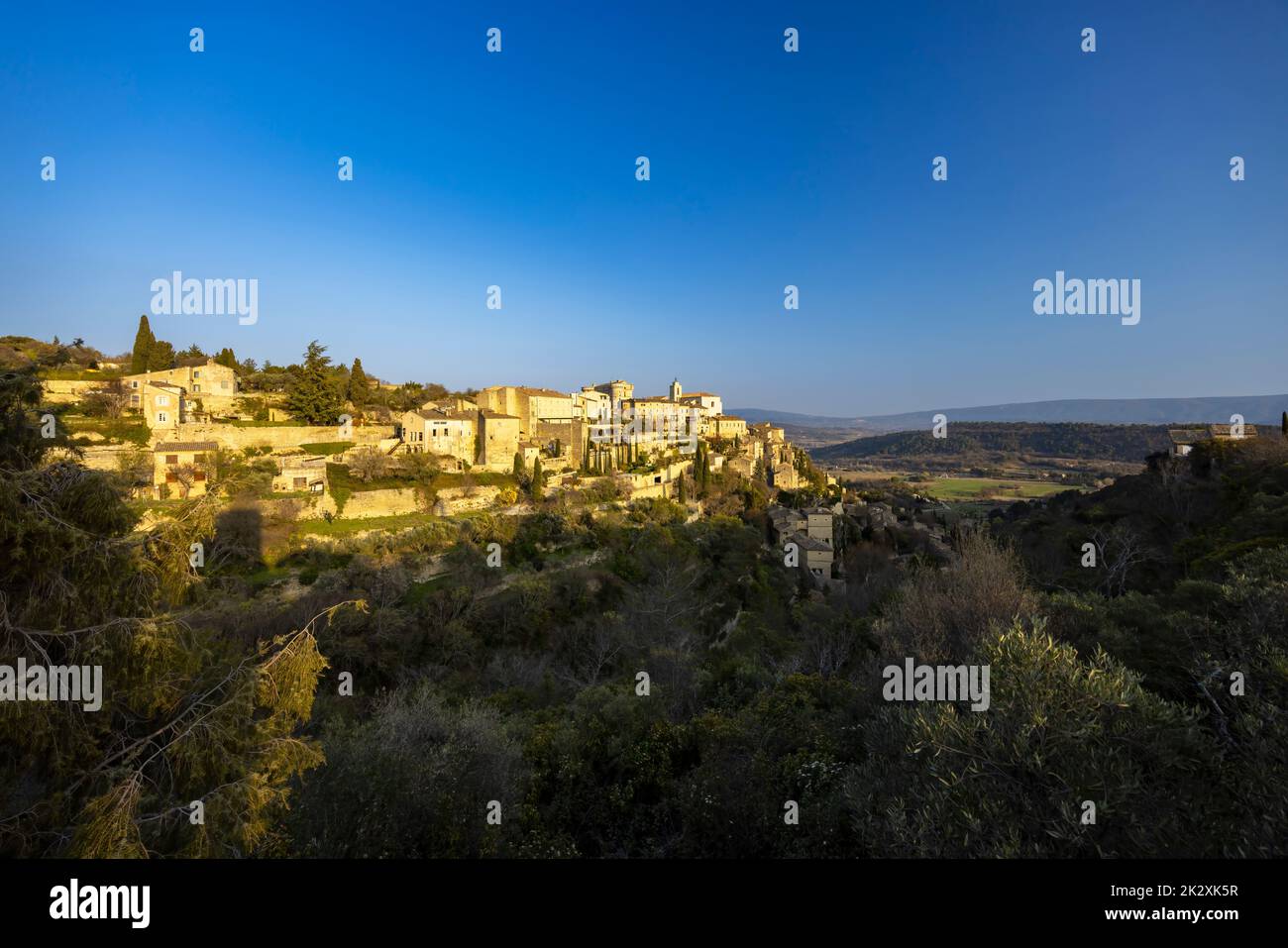 Gordes small medieval town in Provence, Luberon, Vaucluse, France Stock ...