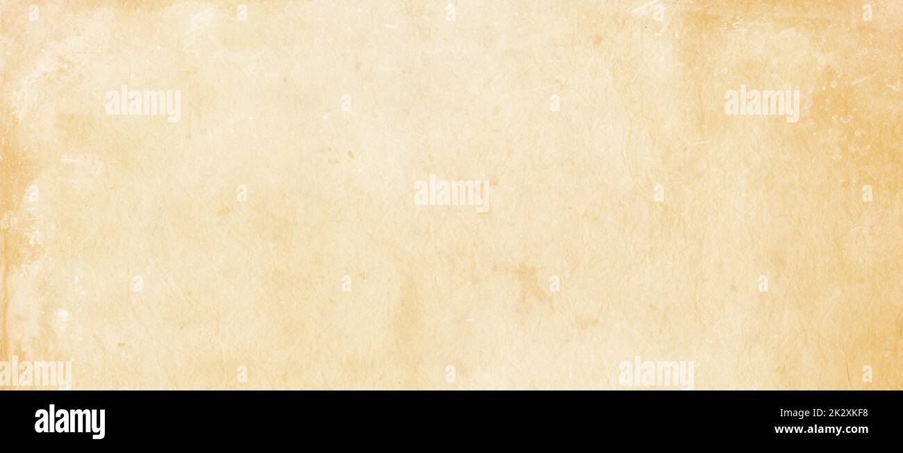 Old parchment paper. Banner texture Stock Photo - Alamy