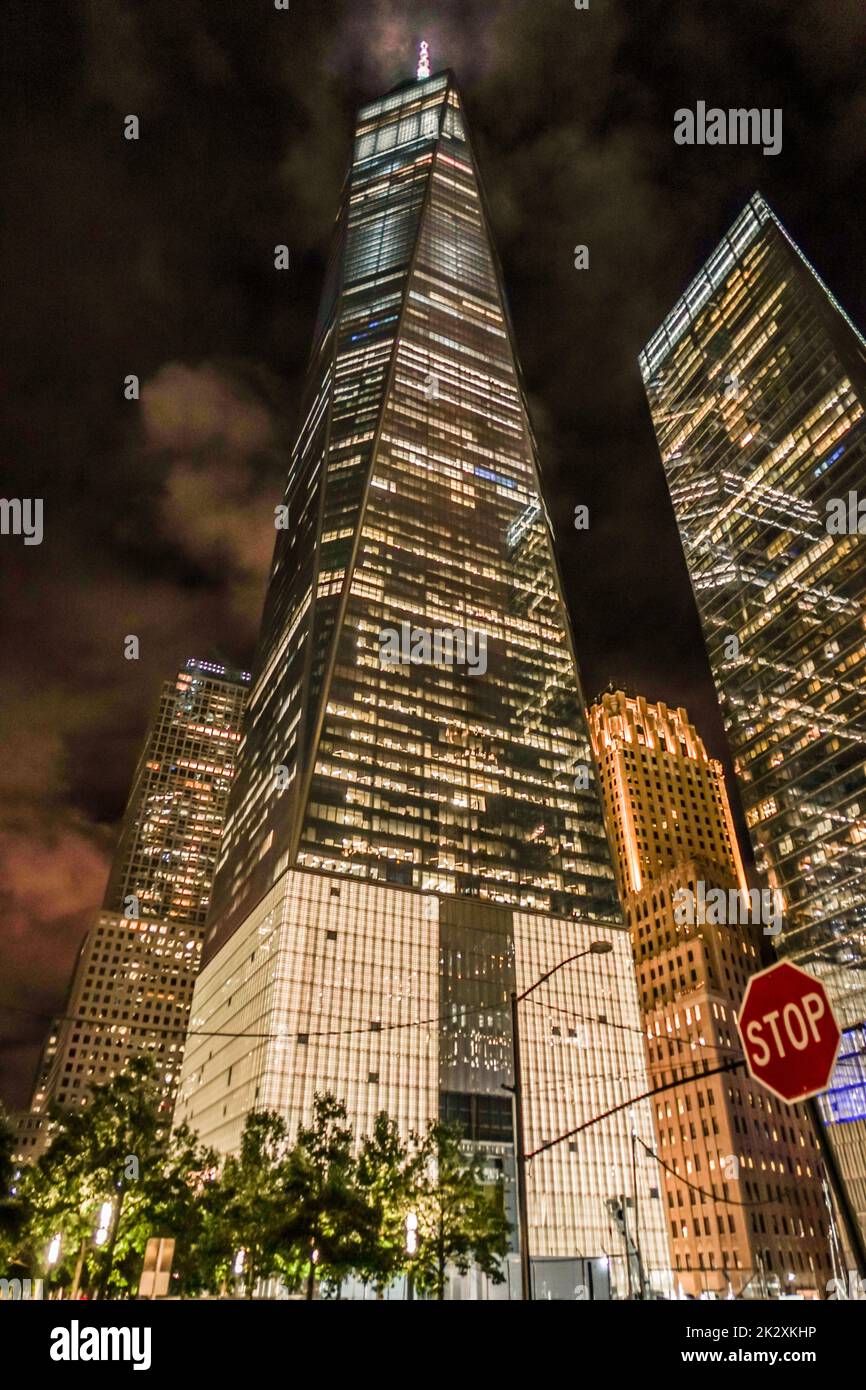 Night of One World Trade Center (New York Stock Photo - Alamy