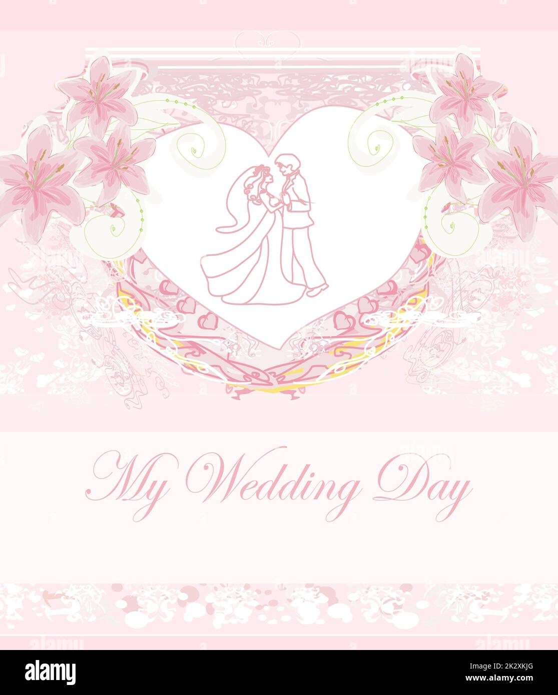 wedding dancing couple on abstract background - invitation Stock Photo ...
