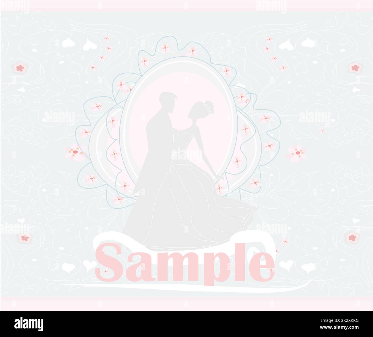 wedding dancing couple on abstract background - invitation Stock Photo ...