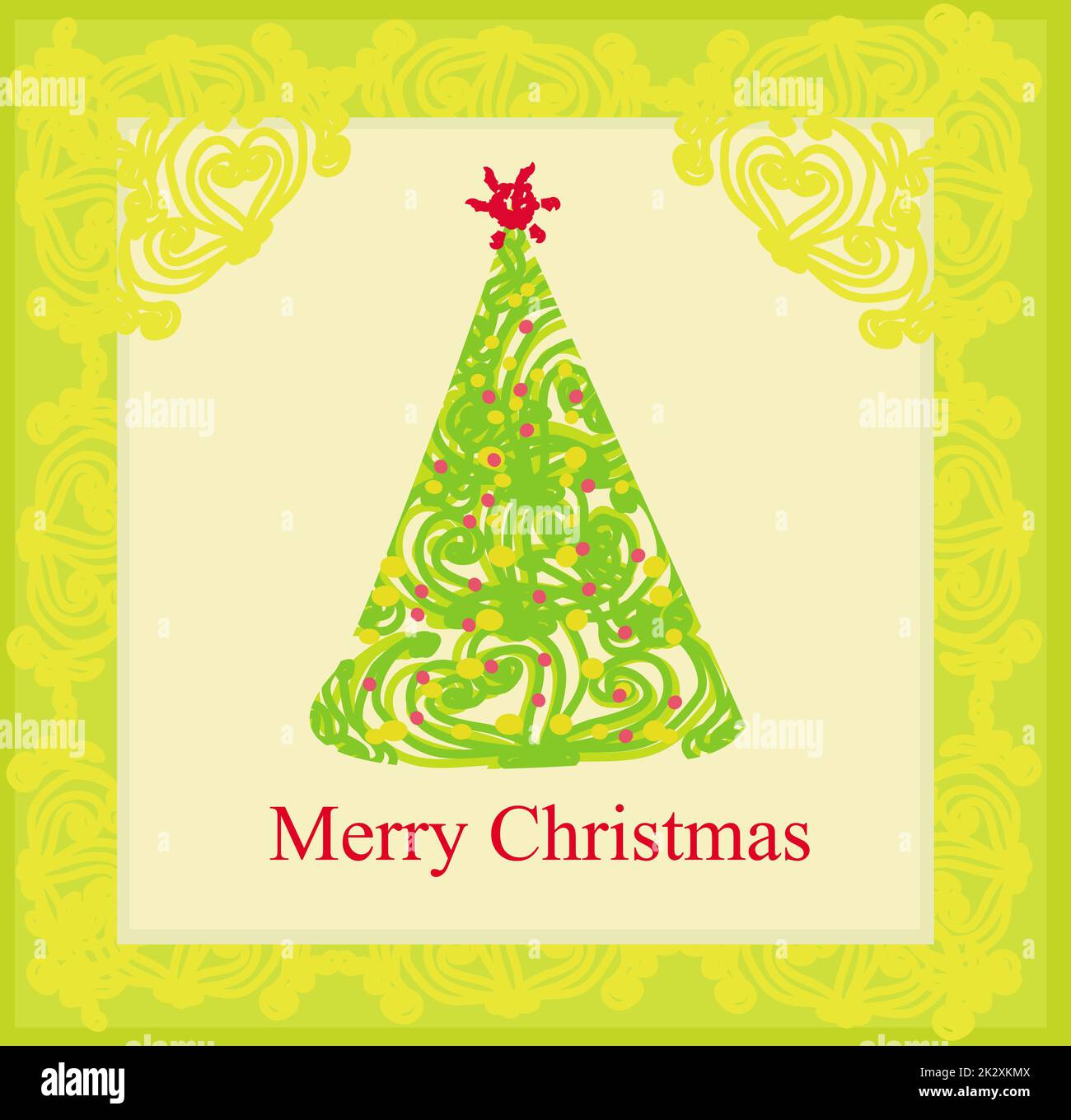 Abstract card christmas tree hi-res stock photography and images - Alamy
