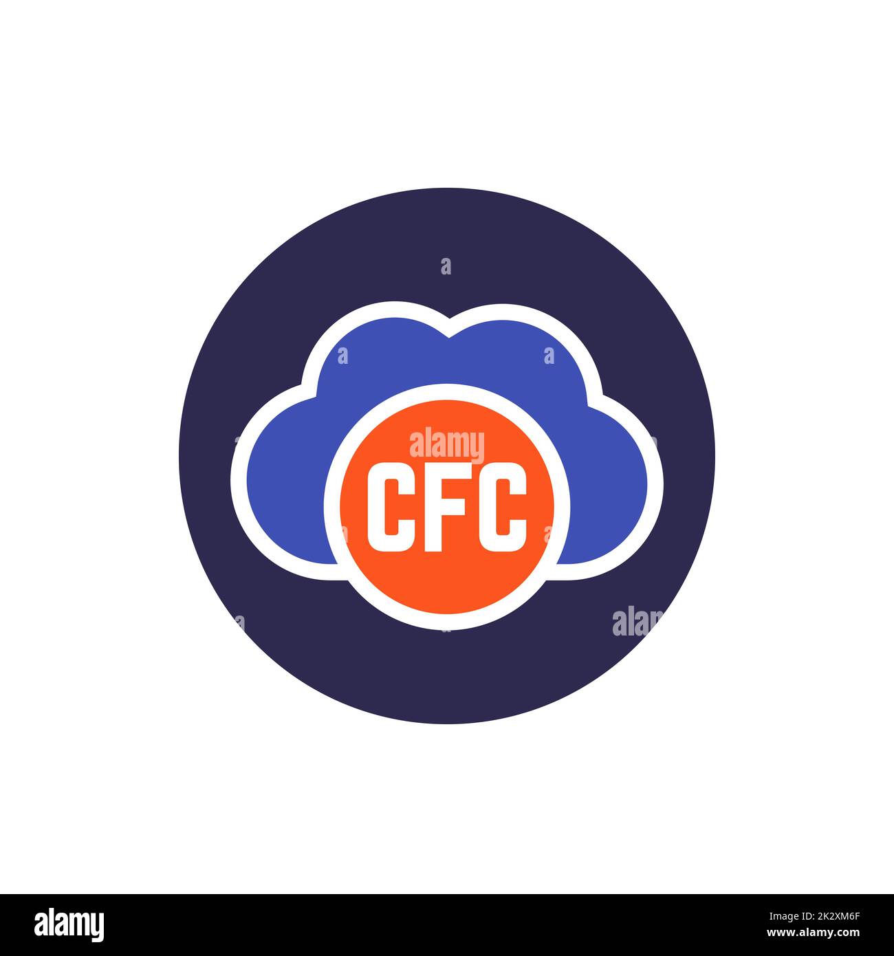 CFC gas icon with a cloud, vector Stock Vector Image & Art - Alamy
