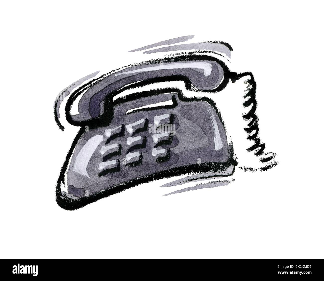 Telephone illustration hi-res stock photography and images - Alamy