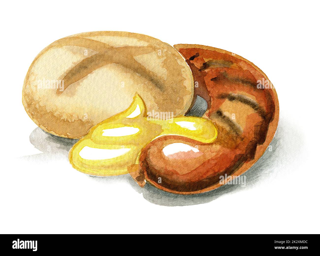 Snack illustration hi-res stock photography and images - Alamy