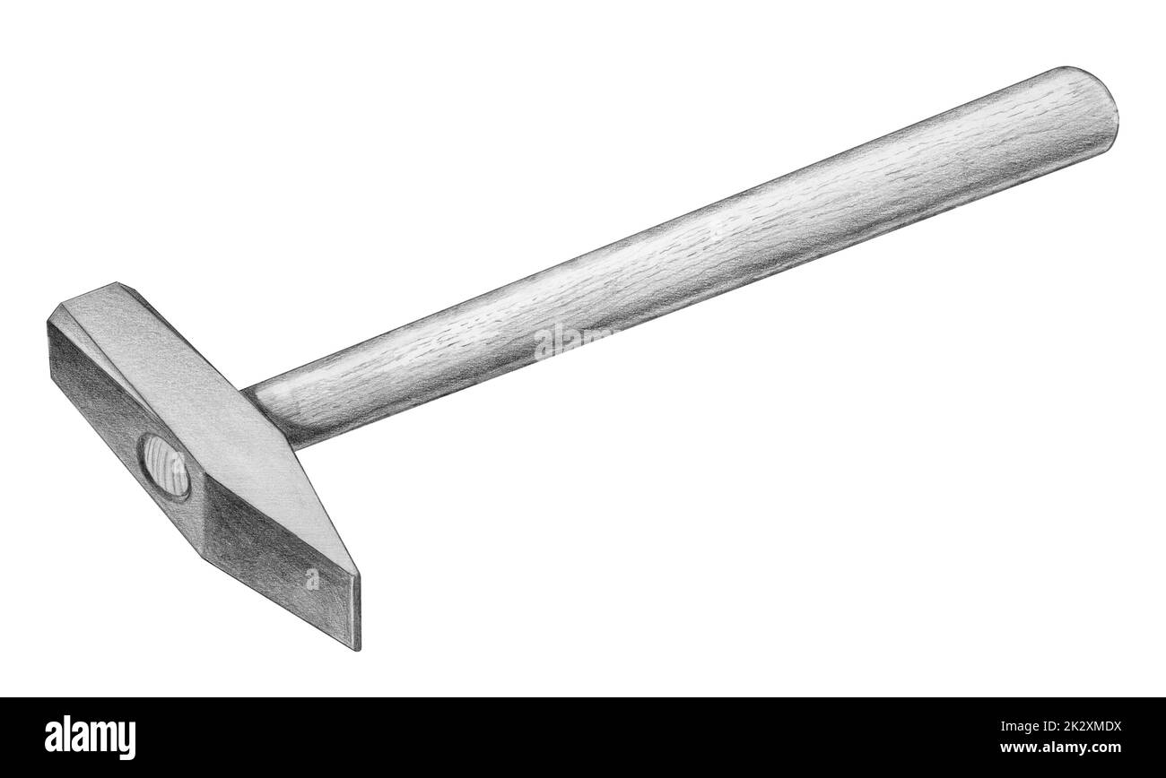 Hammer drawing Cut Out Stock Images & Pictures - Alamy