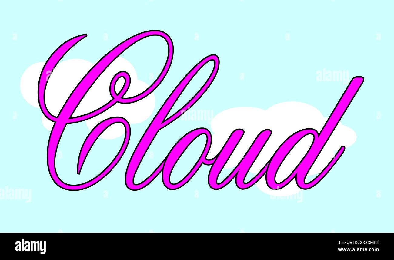 Girls Name Cloud set over a cloud background Stock Photo - Alamy