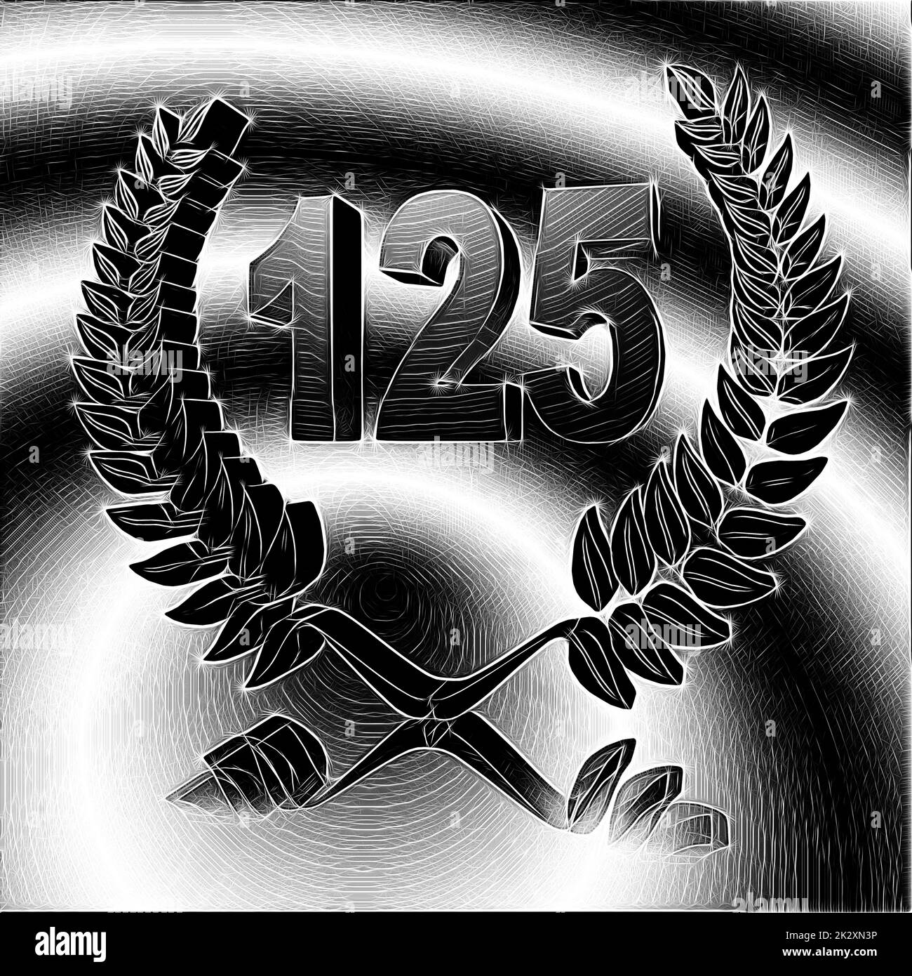 3d number 125 hi-res stock photography and images - Alamy