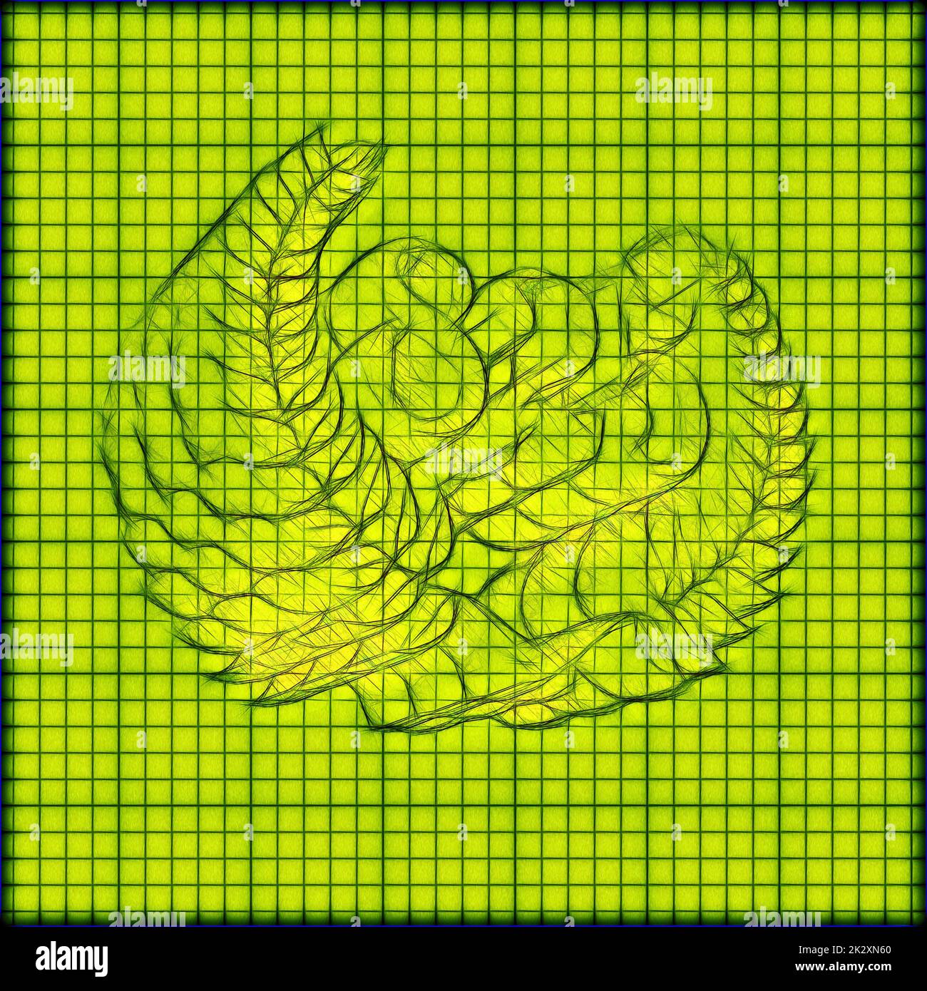 Number 825 with laurel wreath or honor wreath as a 3D-illustration, 3D ...