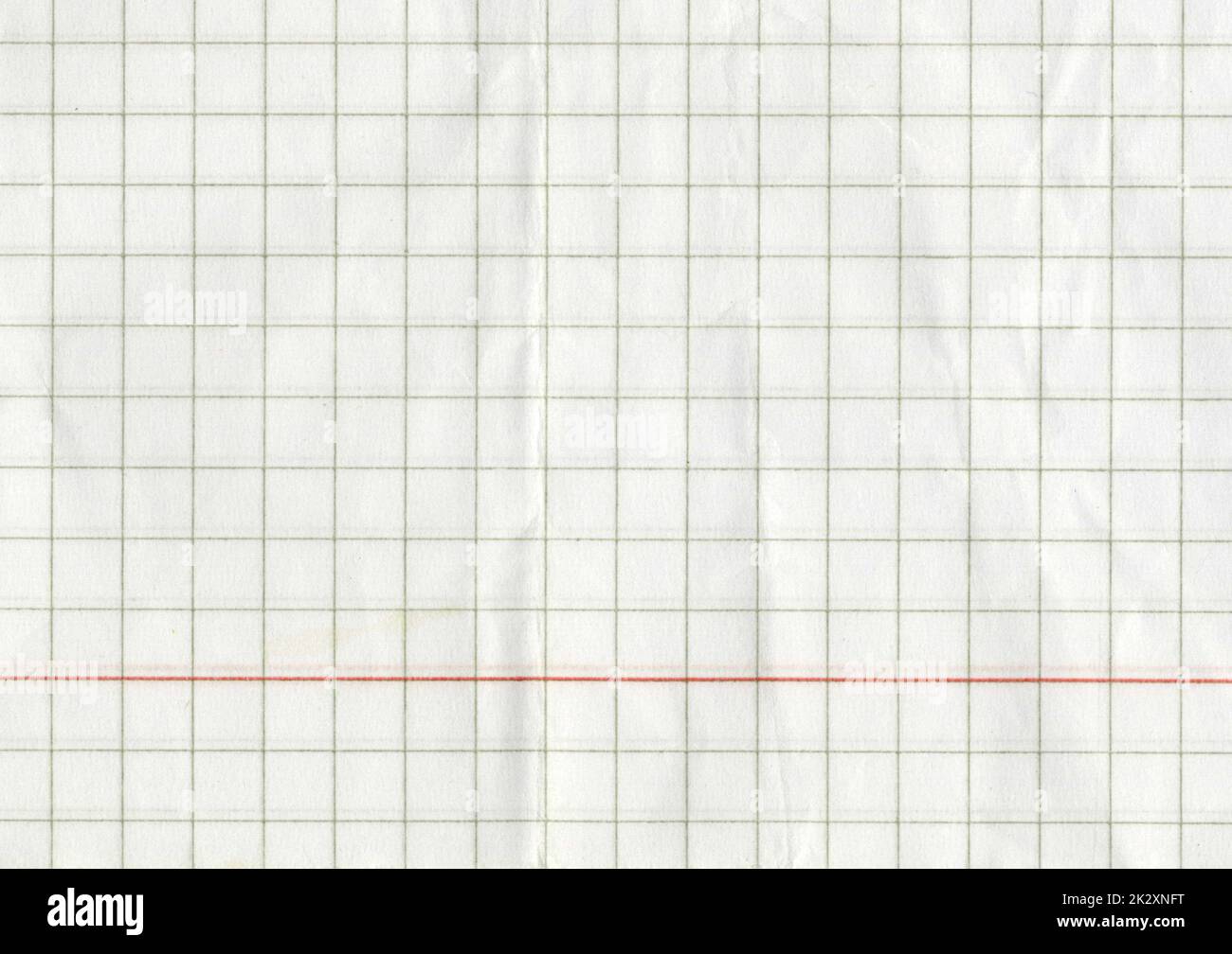 High resolution large image of a white uncoated checkered graph paper ...