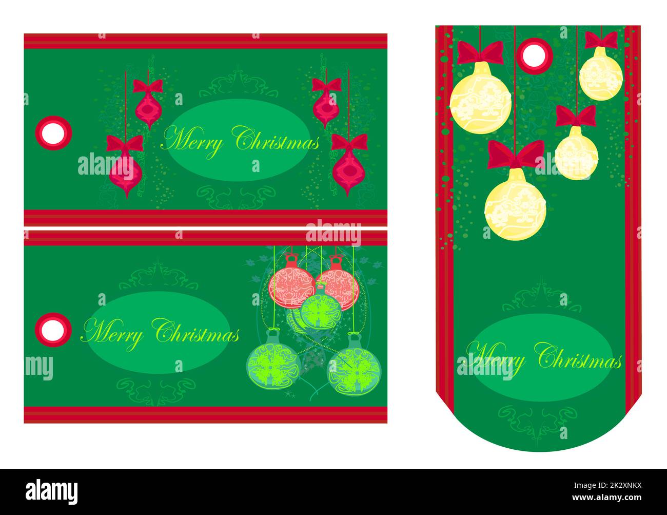 Set gift tags christmas Cut Out Stock Images & Pictures - Alamy