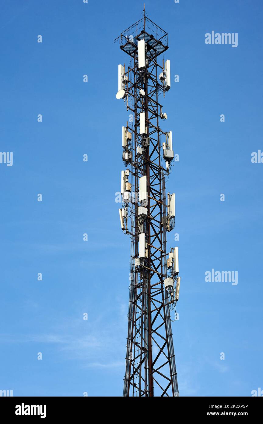 Telecom tower background hi-res stock photography and images - Alamy