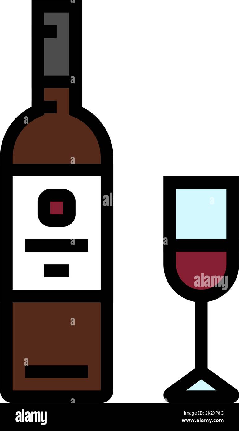 syrah red wine color icon vector illustration Stock Vector Image & Art ...