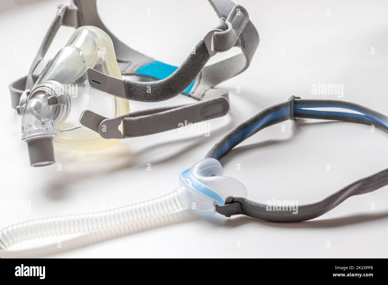 CPAP mask as full face mask or nose mask against obstructive sleep ...