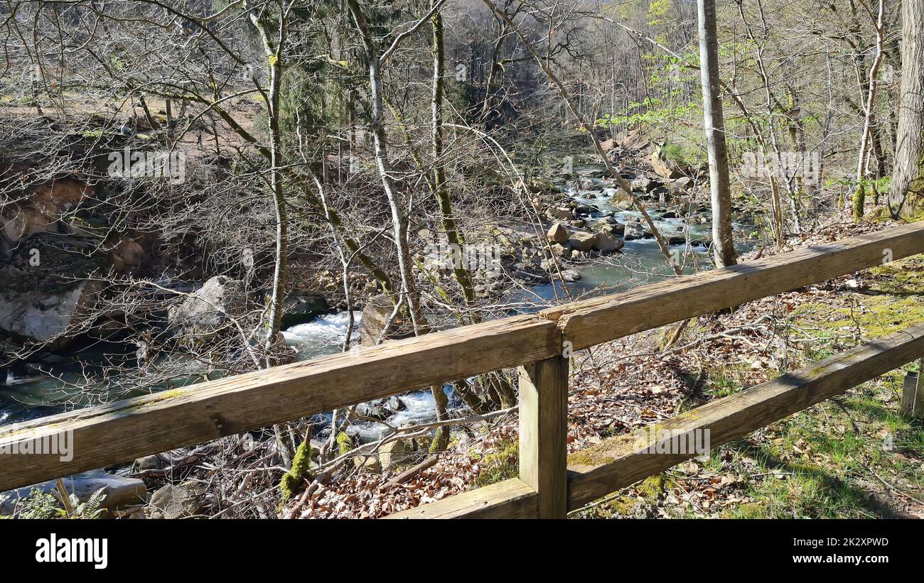 At the Irrel Waterfalls in the Eifel Stock Photo - Alamy