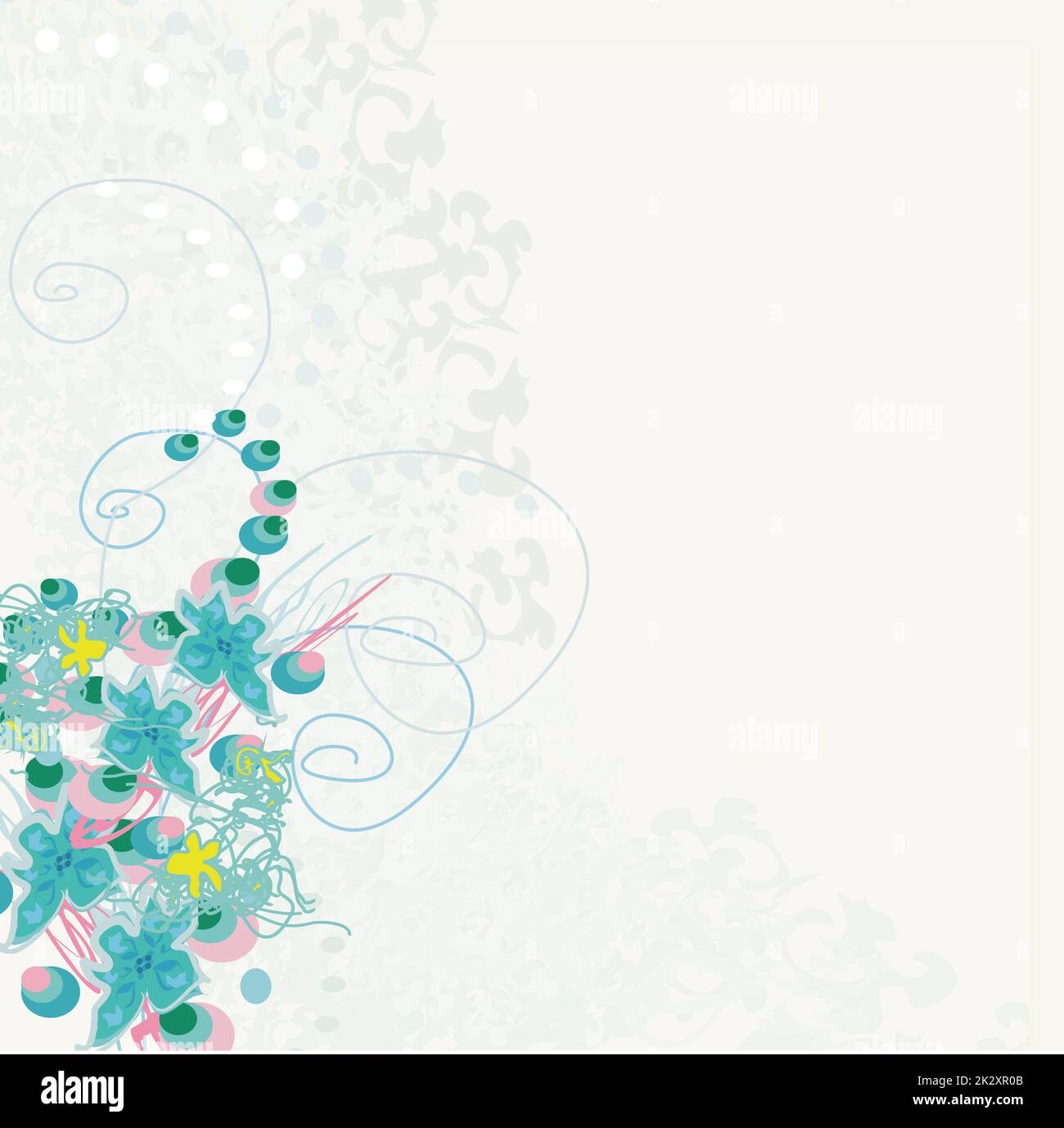 romantic flower abstract background invitation card Stock Photo - Alamy