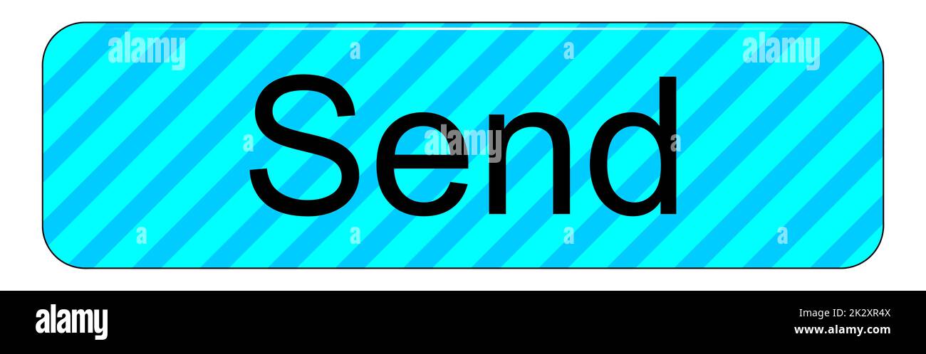 Send Button blue on white background â€“ illustration Stock Photo - Alamy
