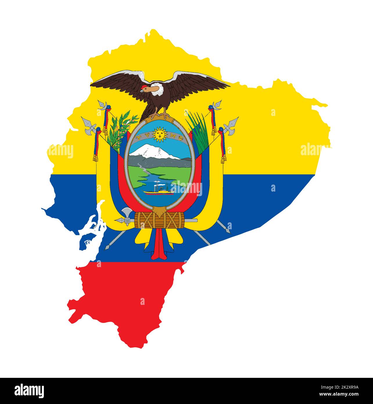 Ecuador outline hi-res stock photography and images - Alamy