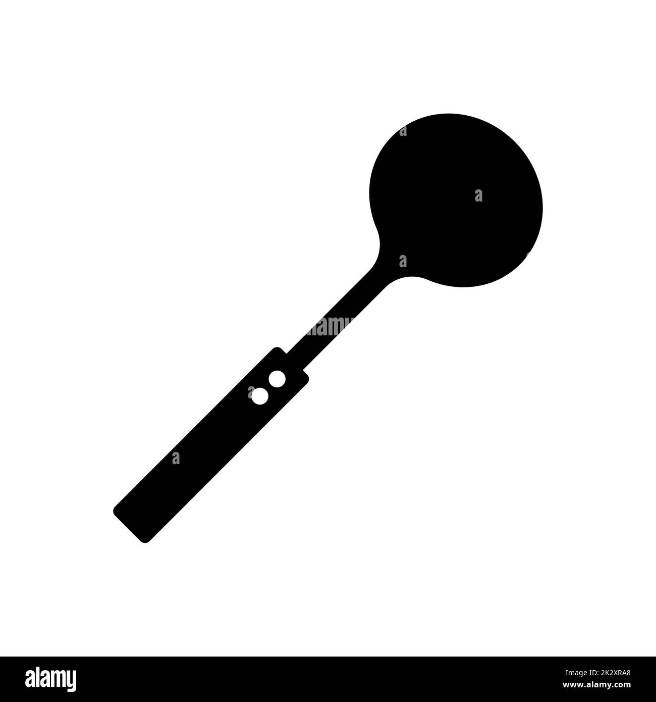 Ice cream spoon vector icon. Kitchen appliances Stock Photo - Alamy