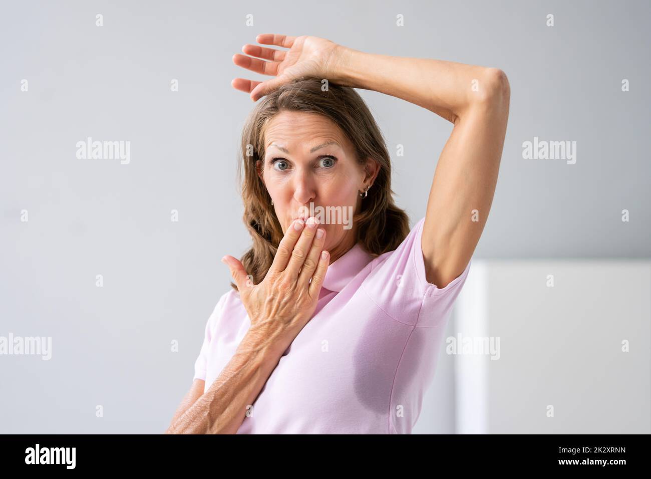 Woman sweat armpit hi-res stock photography and images - Alamy