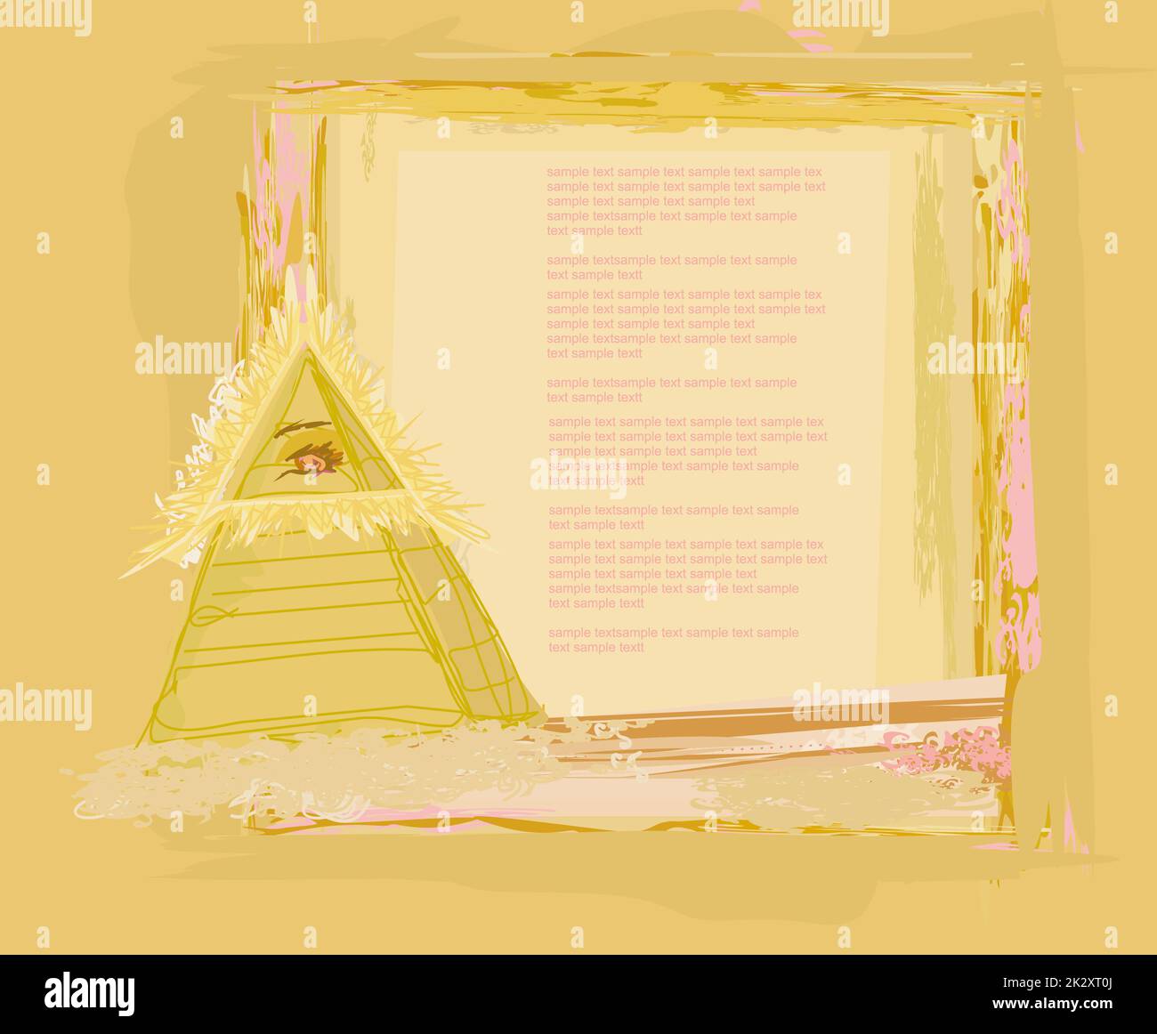 Ancient Pyramid Eye Design Stock Photo - Alamy