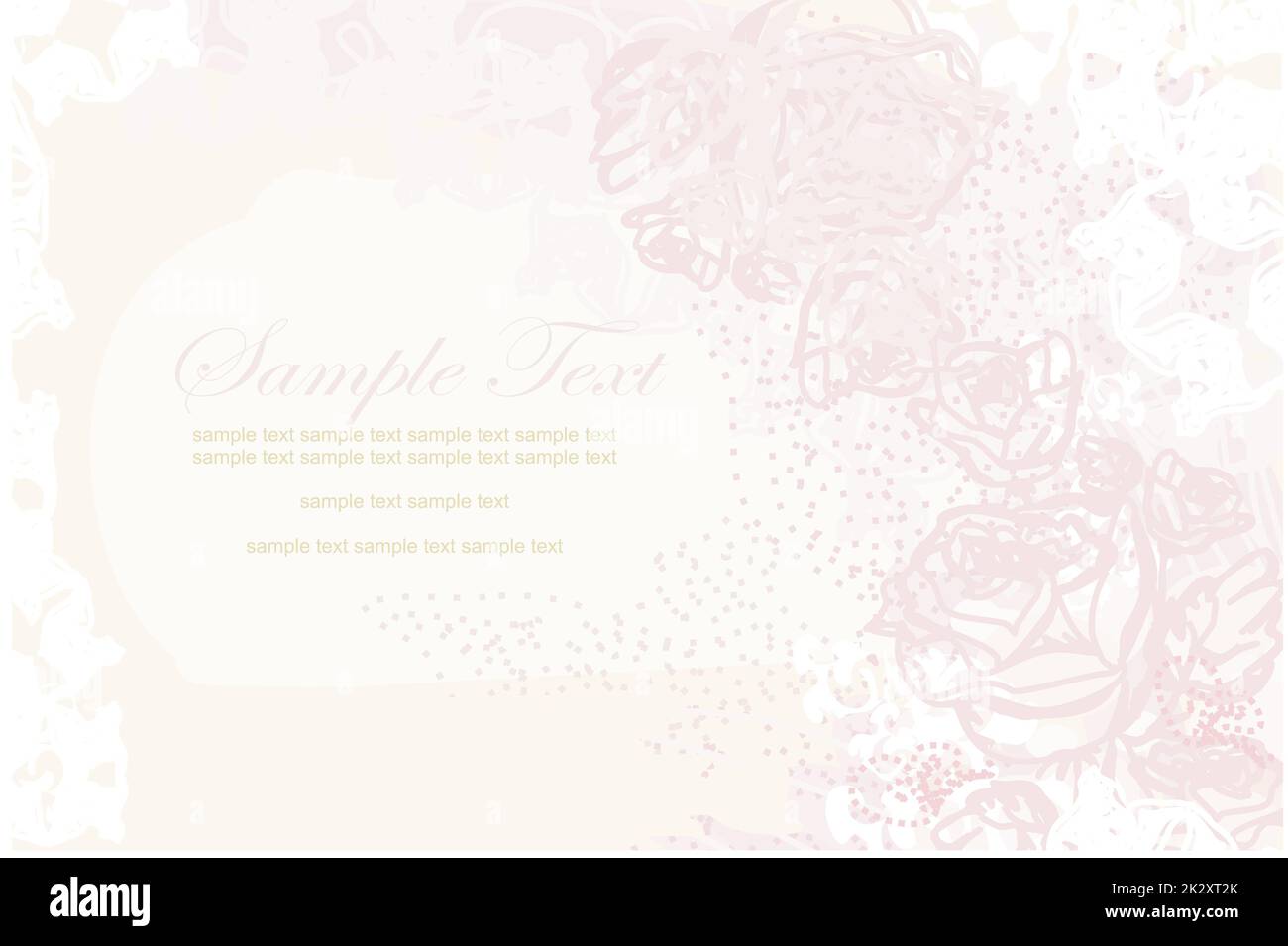 floral invitation card Stock Photo - Alamy