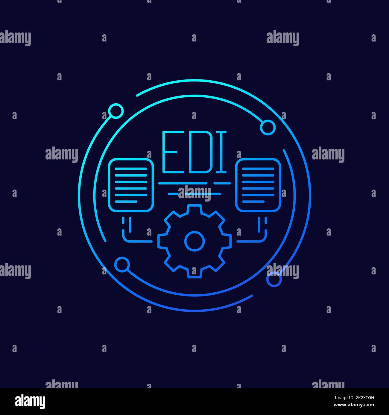 EDI icon, Electronic Data Interchange line design Stock Vector Image ... EDI icon, Electronic Data Interchange line design Stock Vector Image ...