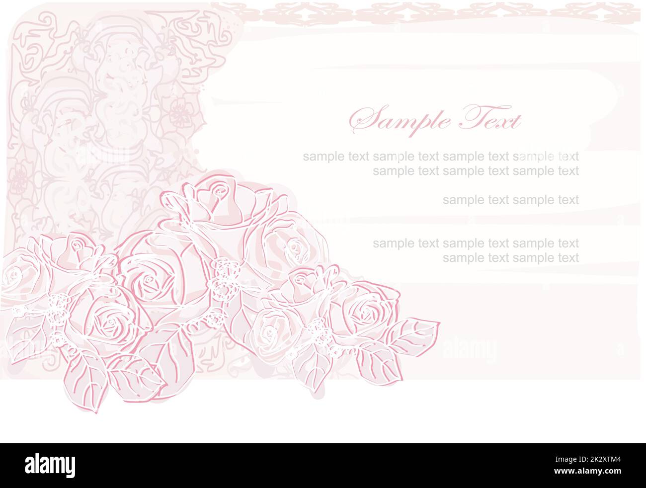 Vintage flower card Cut Out Stock Images & Pictures - Alamy