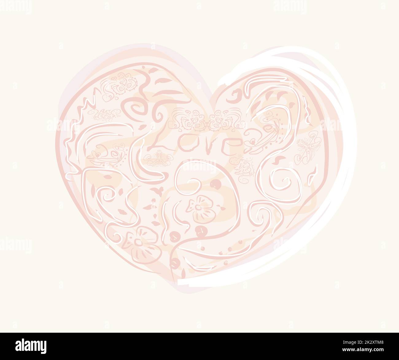 abstract romantic background with heart Stock Photo - Alamy