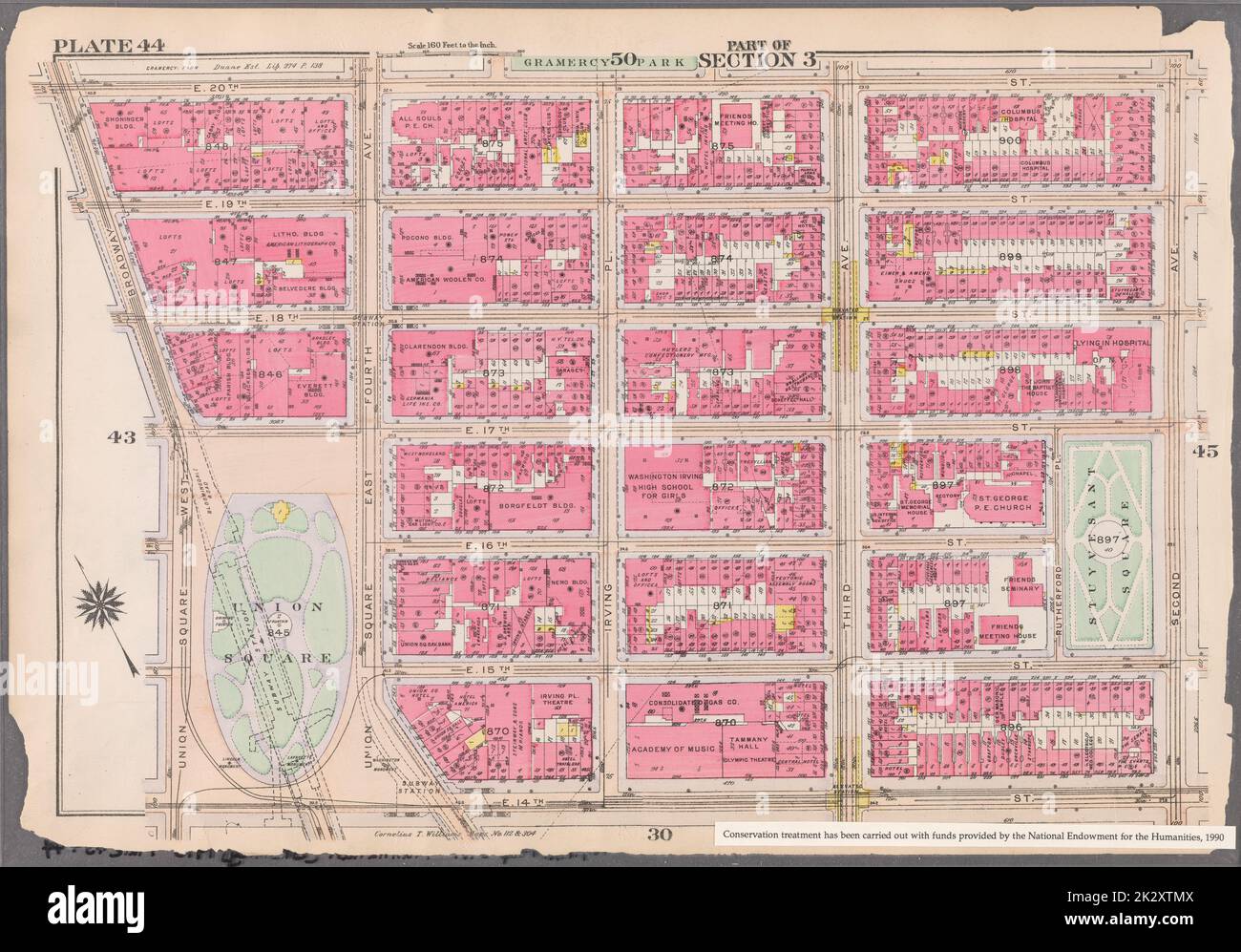 Gramercy map hi-res stock photography and images - Alamy