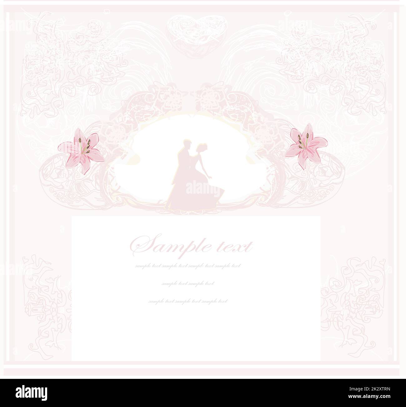 Ballroom dancers - invitation Stock Photo - Alamy