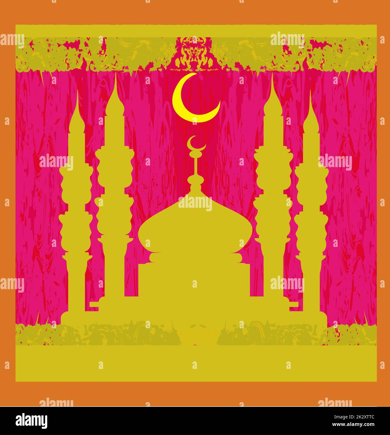 artistic pattern background with mosque Stock Photo - Alamy
