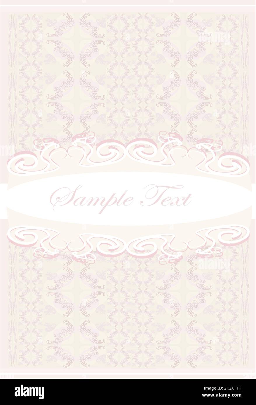 elegant abstract vintage frame invitation card Stock Photo - Alamy
