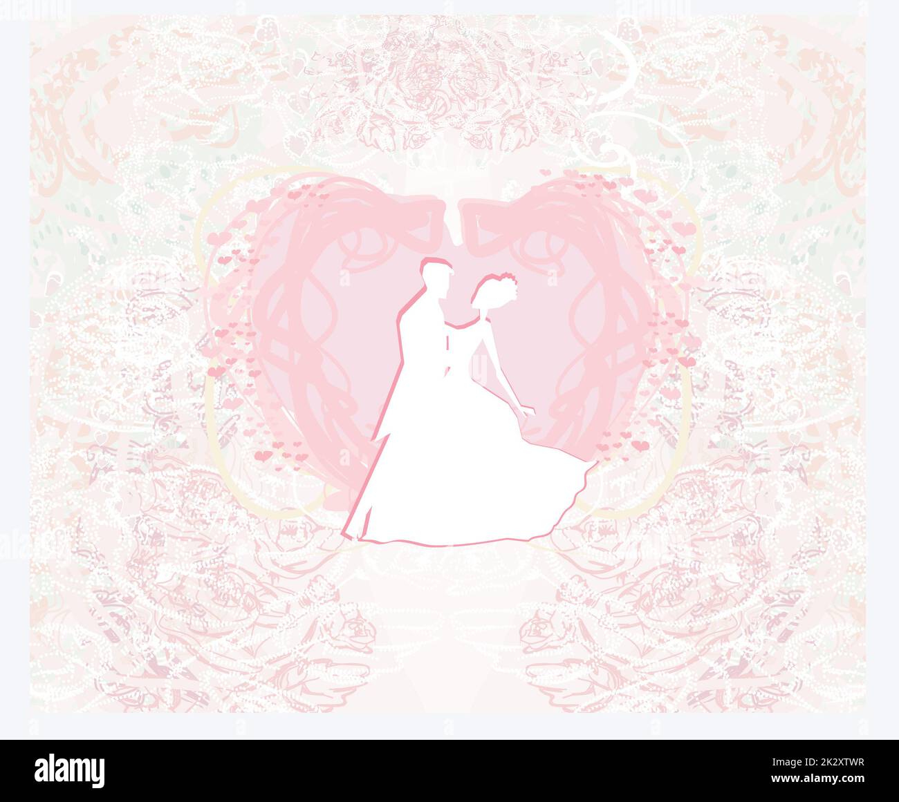 Ballroom dancers - invitation Stock Photo - Alamy