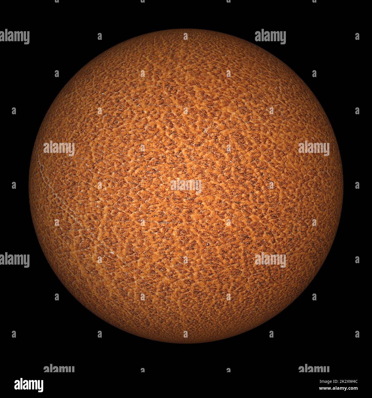 brown leatherette faux leather sphere black background Stock Photo - Alamy