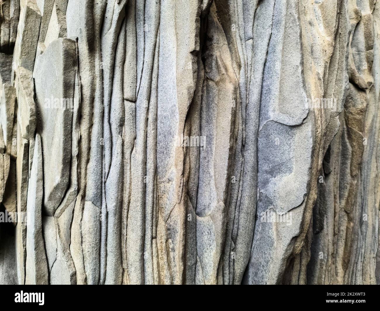 Amazing basalt rock structures at Endless Black Beach of Iceland Stock ...