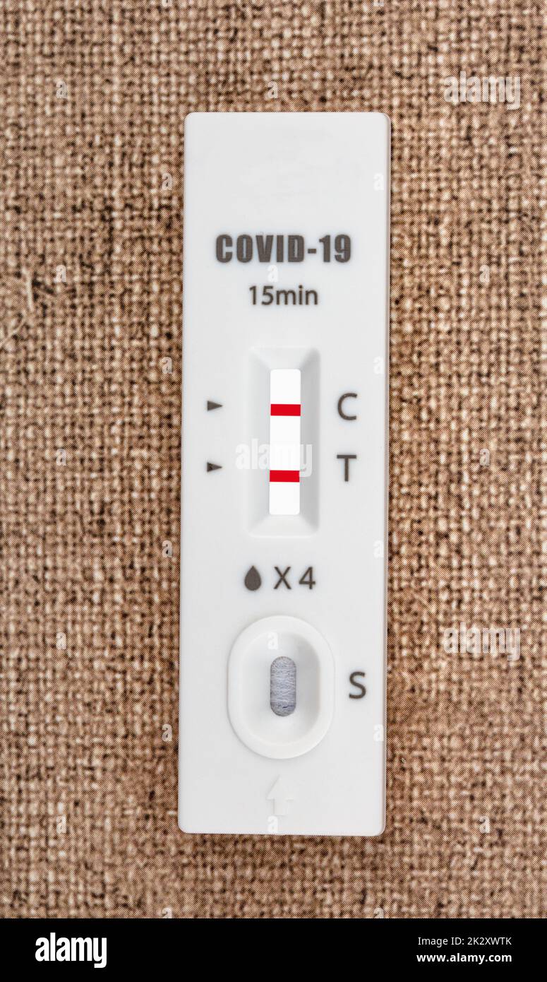 Covid 19 quick Test Stock Photo - Alamy