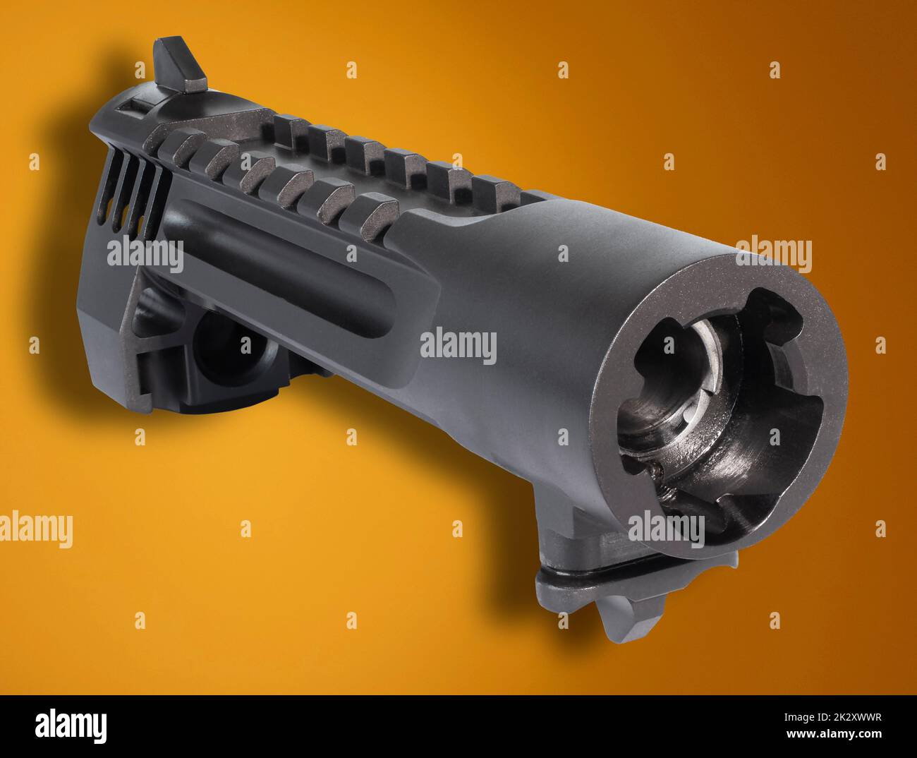 Slide and barrel assembly for a large semi-automatic pistol that is on ...