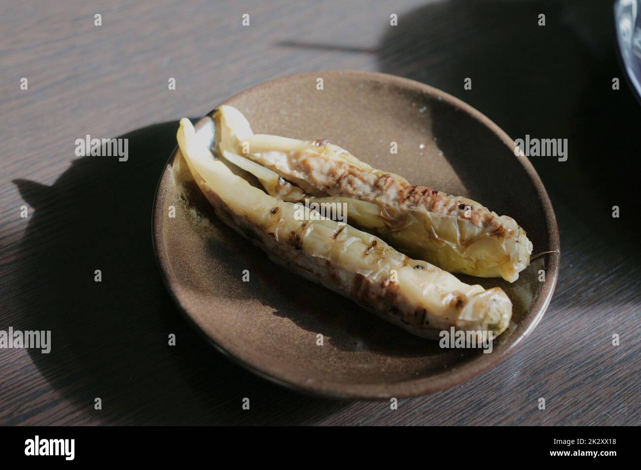 Thai stuffed pepper with minced pork , THAI food Stock Photo - Alamy