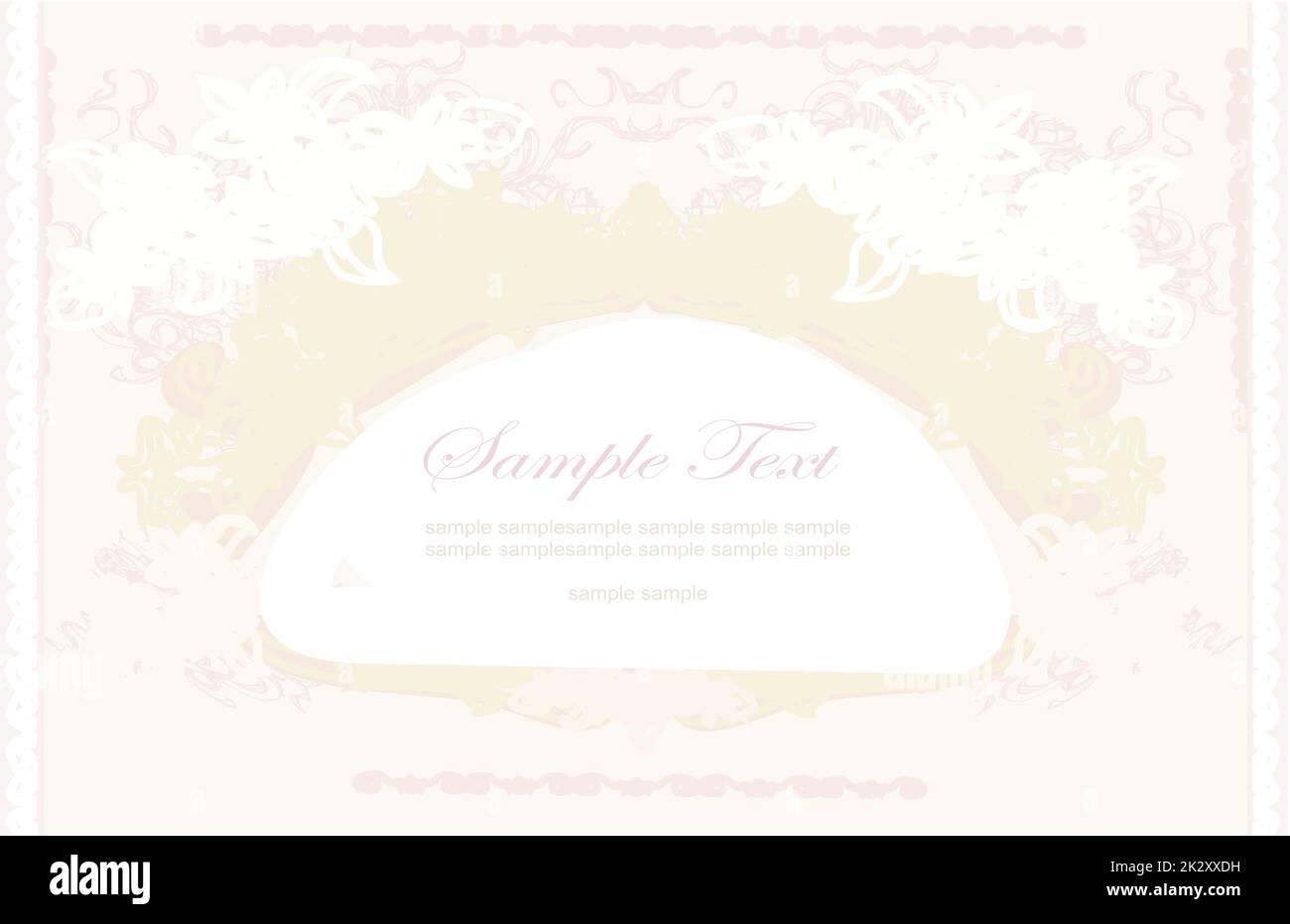 elegant vintage frame card Stock Photo - Alamy